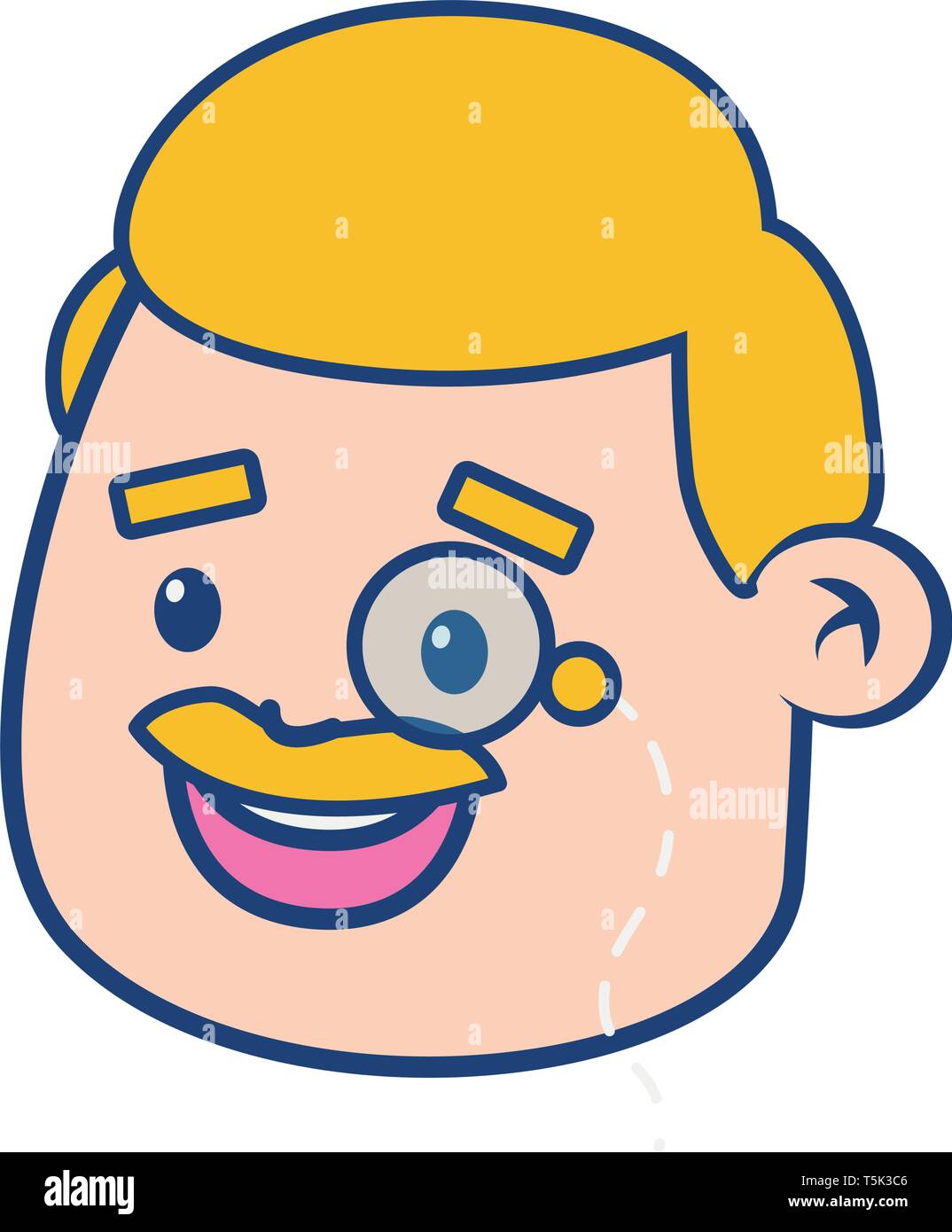 happy face man Stock Vector Image & Art - Alamy
