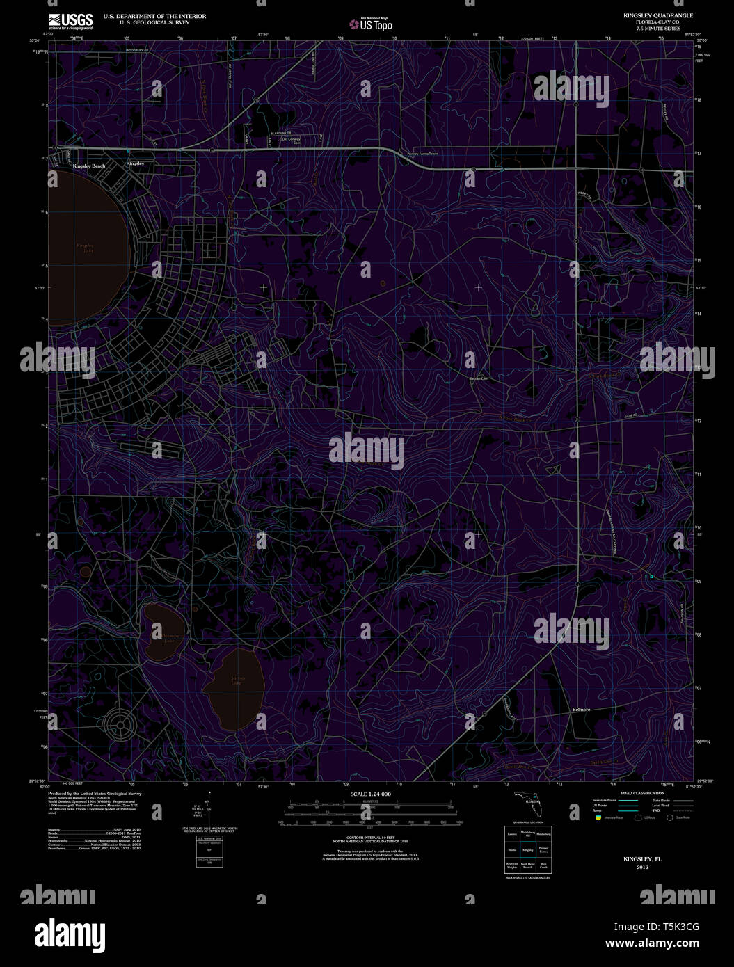 Map of kingsley hi-res stock photography and images - Alamy