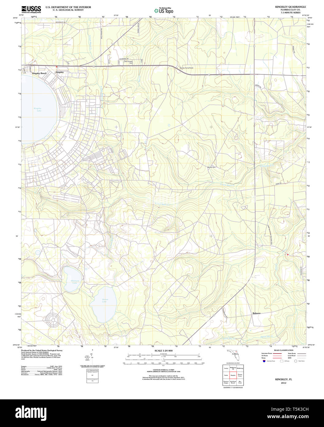Map of kingsley hi-res stock photography and images - Alamy