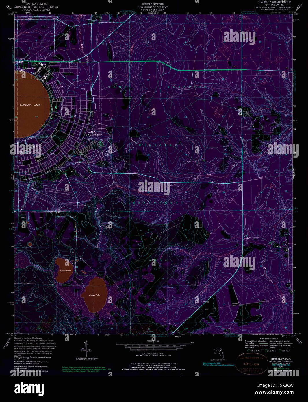 Map of kingsley hi-res stock photography and images - Alamy