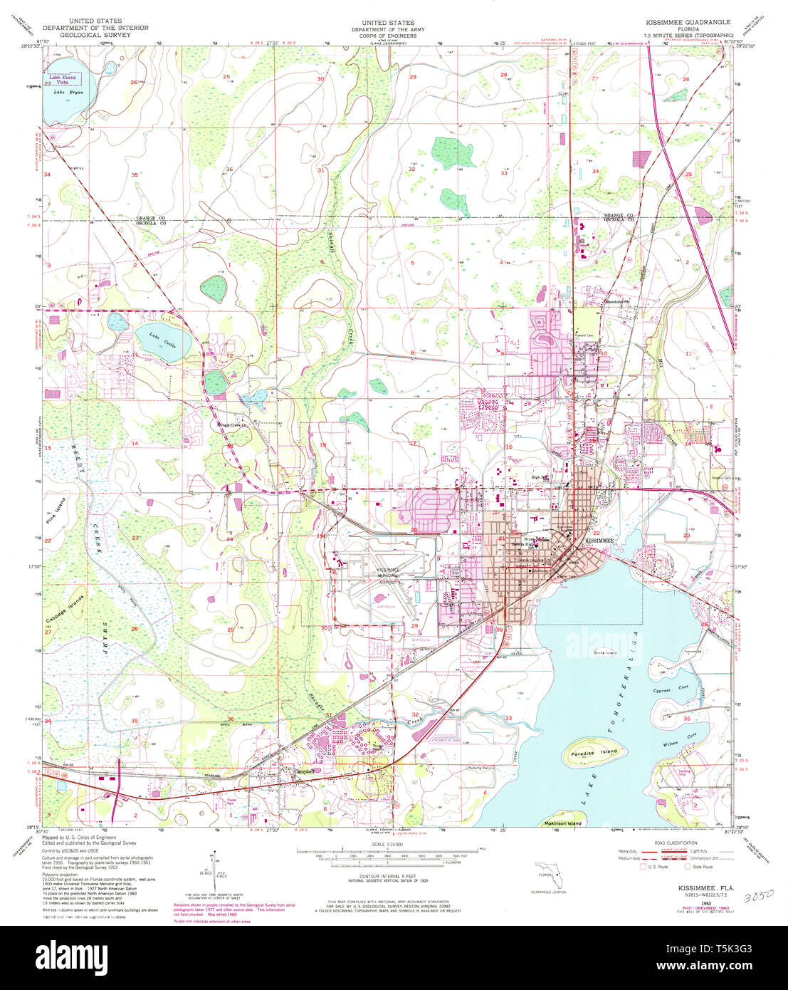 Kissimmee florida map hi-res stock photography and images - Alamy