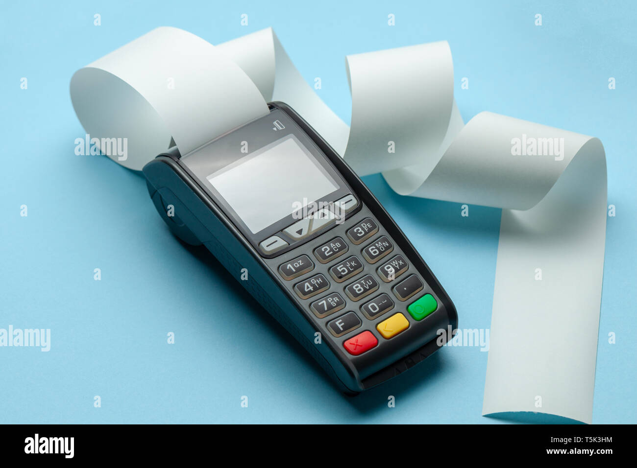 Terminal cash register machine POS for payments and long roll cash tape ...