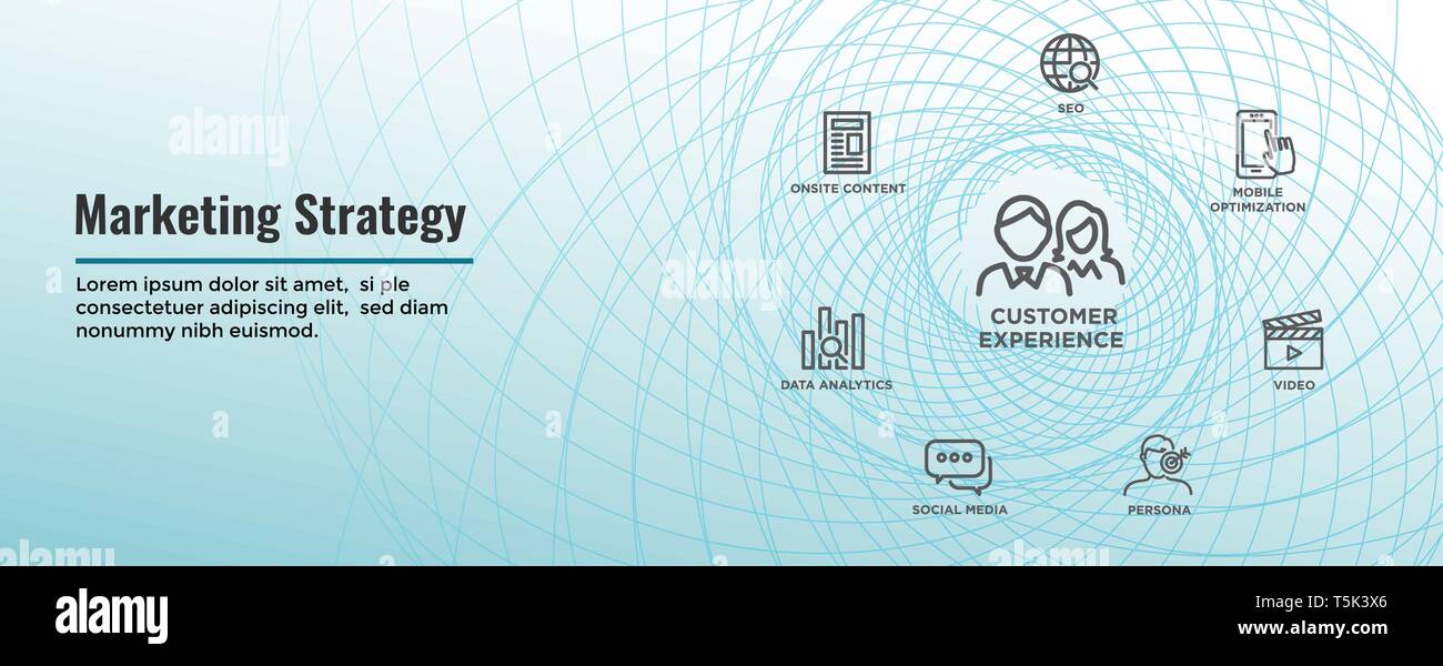 Marketing Strategy Web Header Hero Image Banner w inbound lead ...