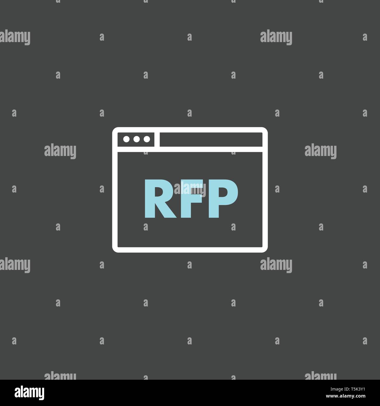 RFP Icon - request for proposal concept - idea Stock Vector Image & Art ...