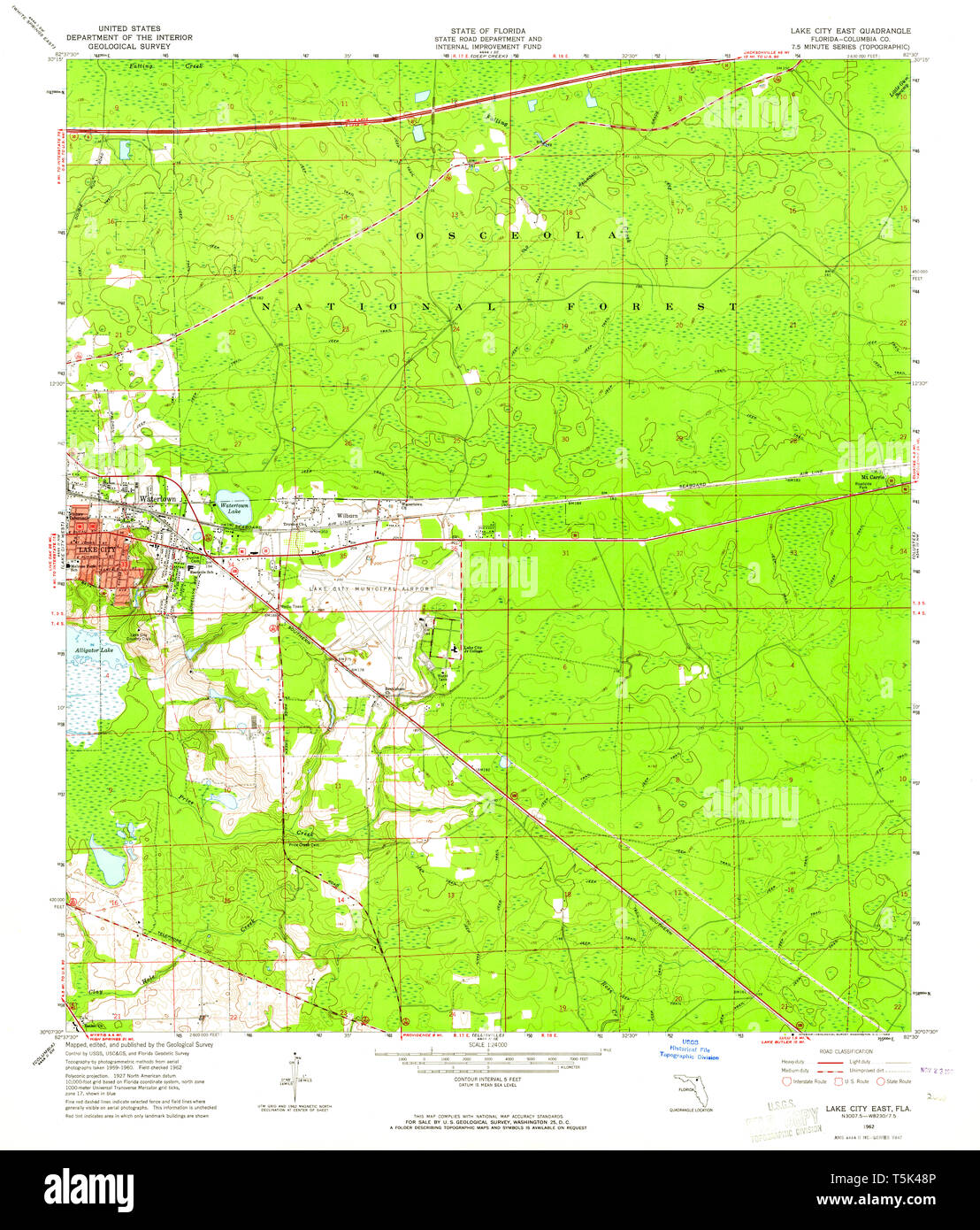 Lake city florida map hi-res stock photography and images - Alamy