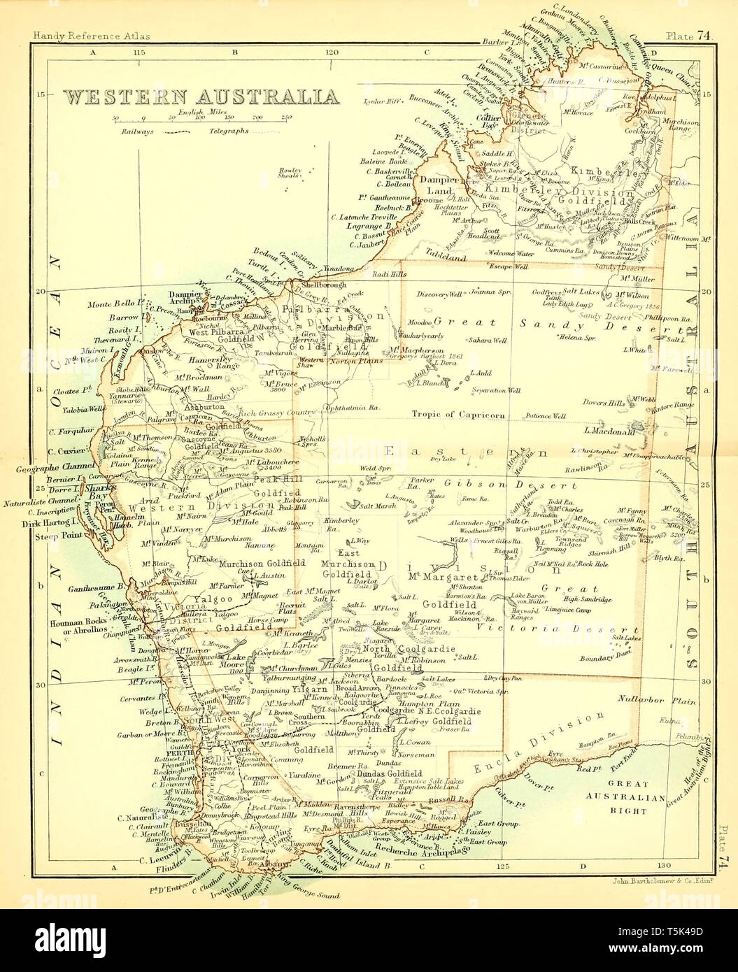 Western australia map hi-res stock photography and images - Alamy
