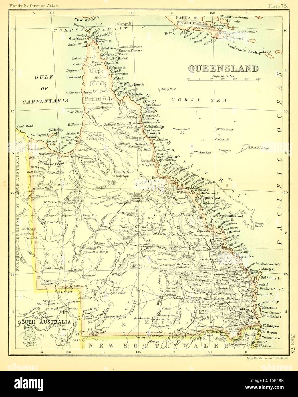 Map of queensland hi-res stock photography and images - Alamy