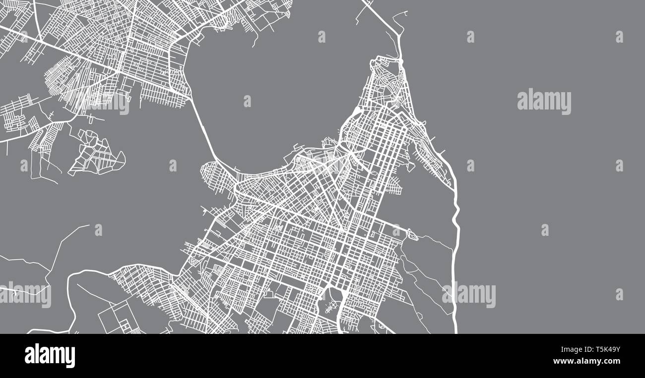 Urban vector city map of Natal, Brazil Stock Vector Image & Art - Alamy