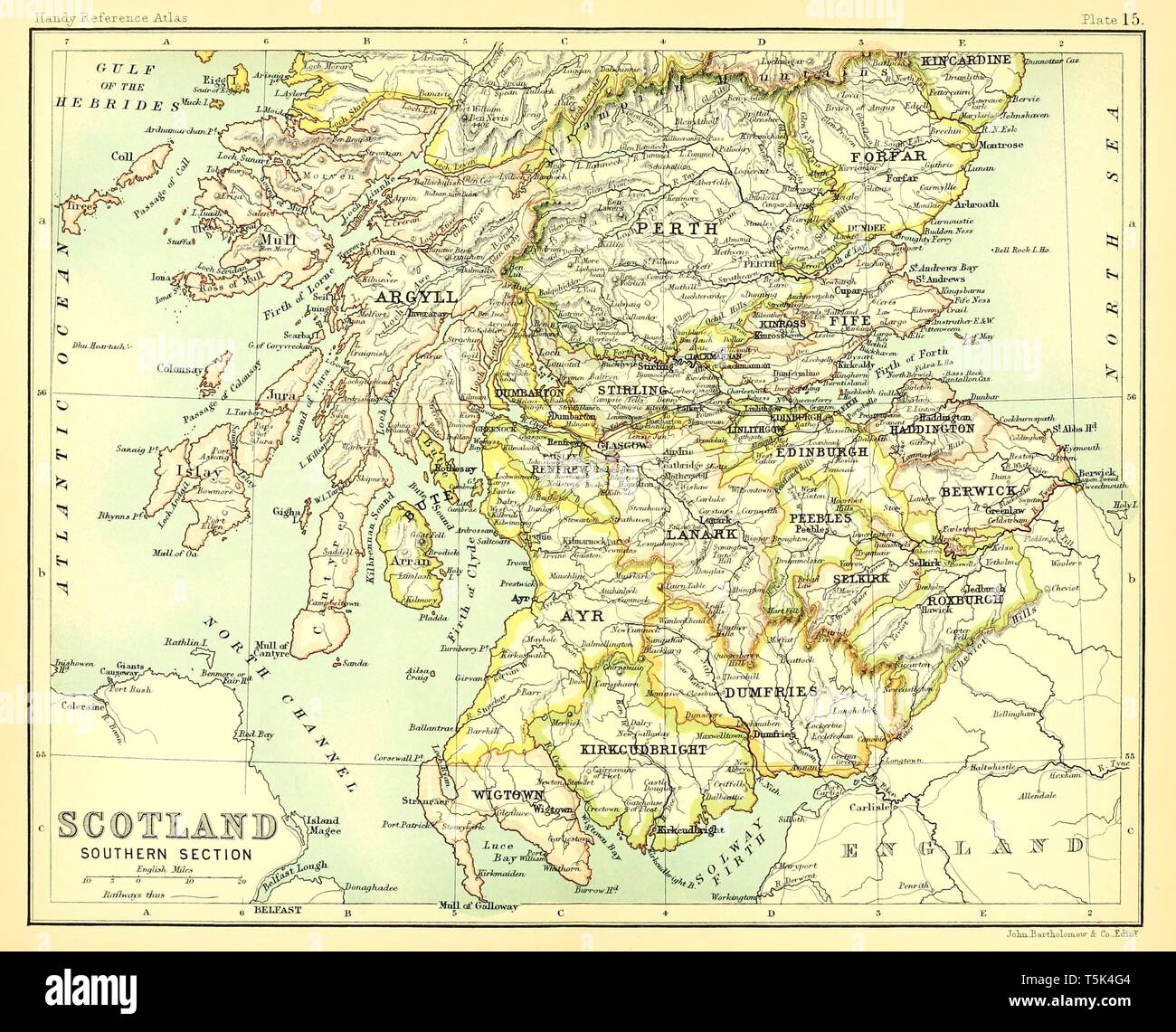 Scotland map hi-res stock photography and images - Alamy