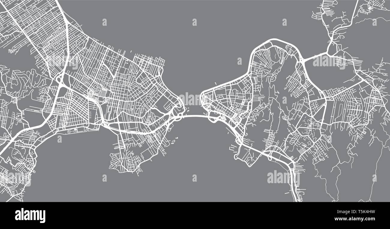Urban vector city map of Florianopolis, Brazil Stock Vector Image & Art ...