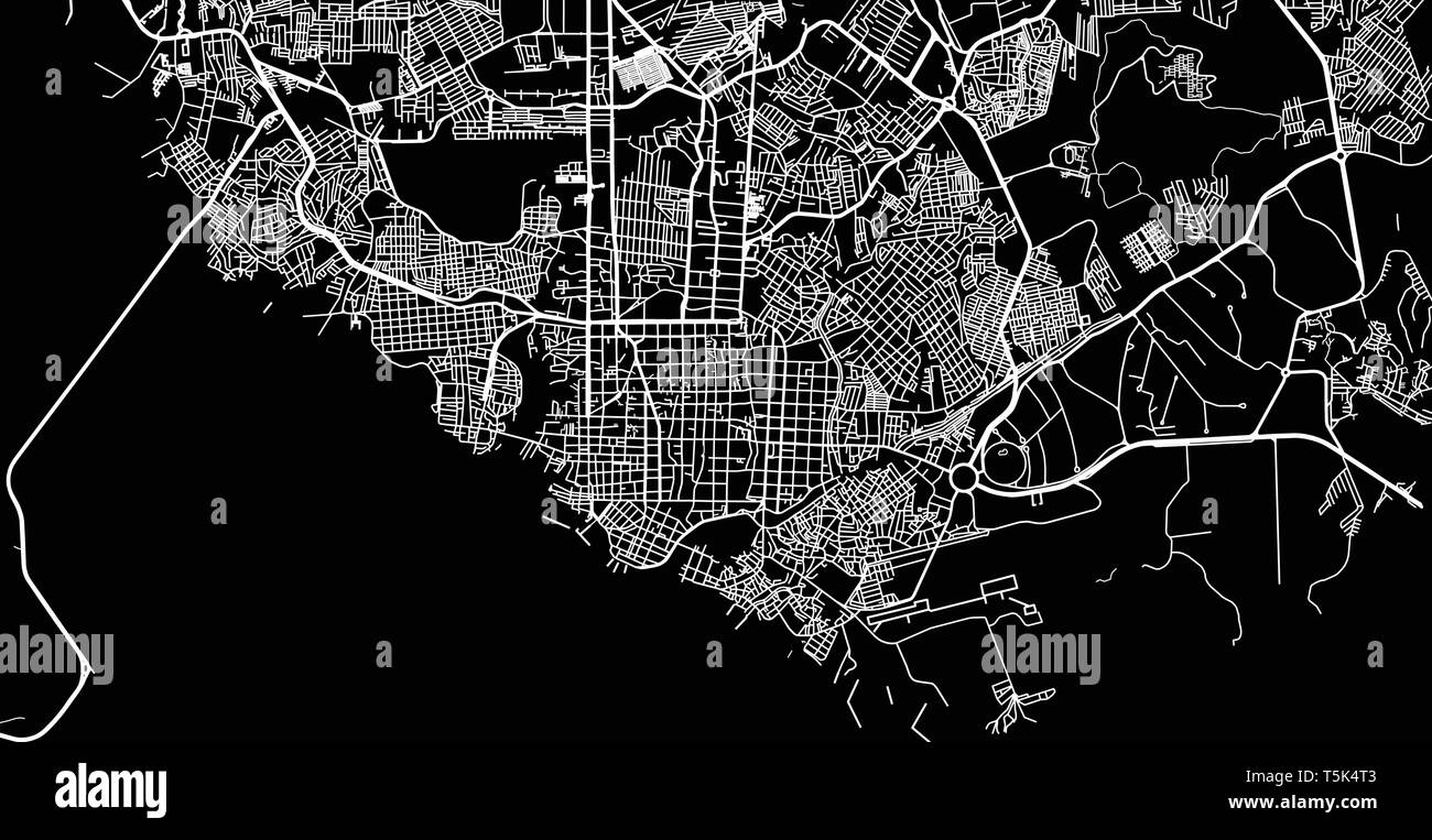 Urban vector city map of Manaus, Brazil Stock Vector Image & Art - Alamy