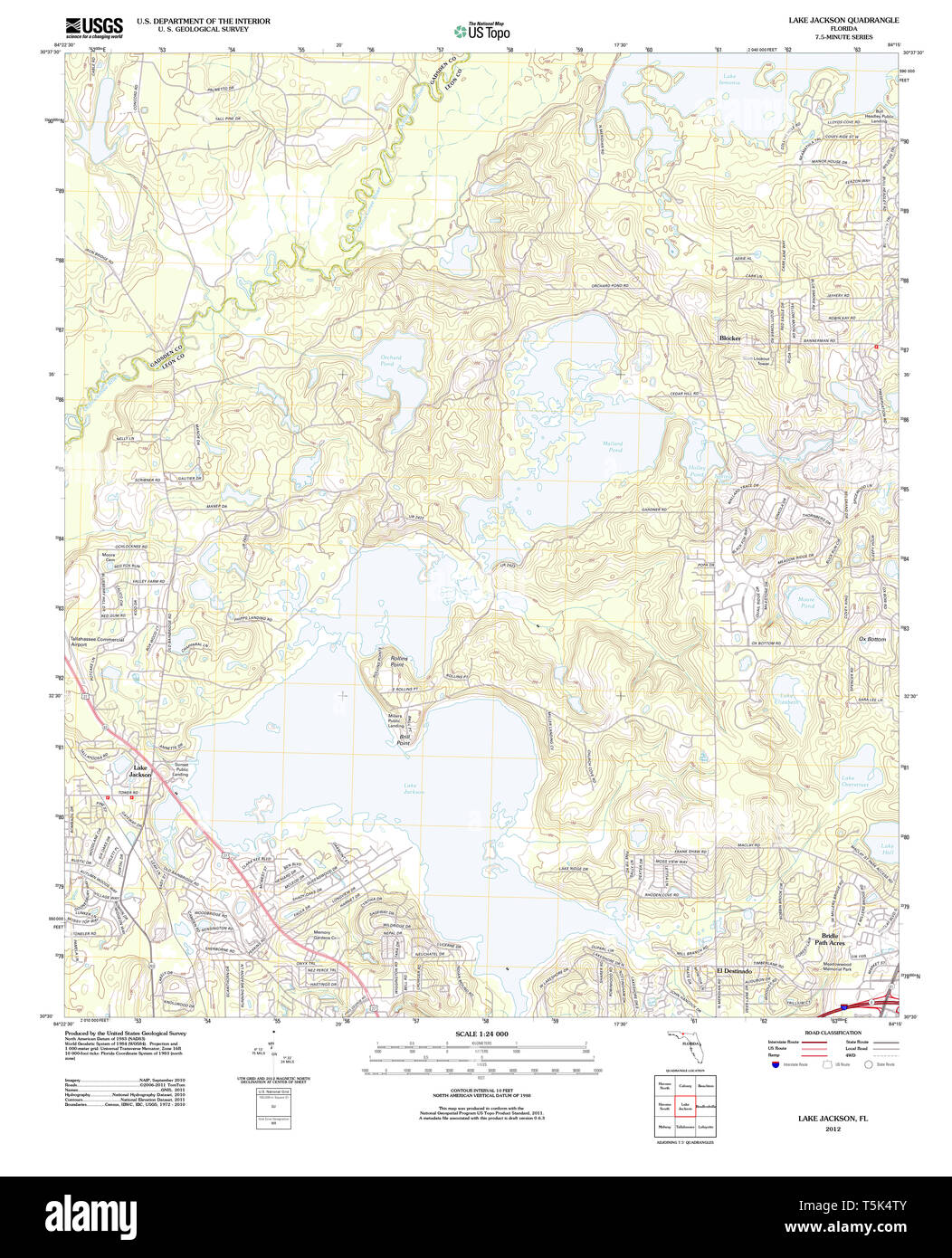 Map of lake jackson hi-res stock photography and images - Alamy