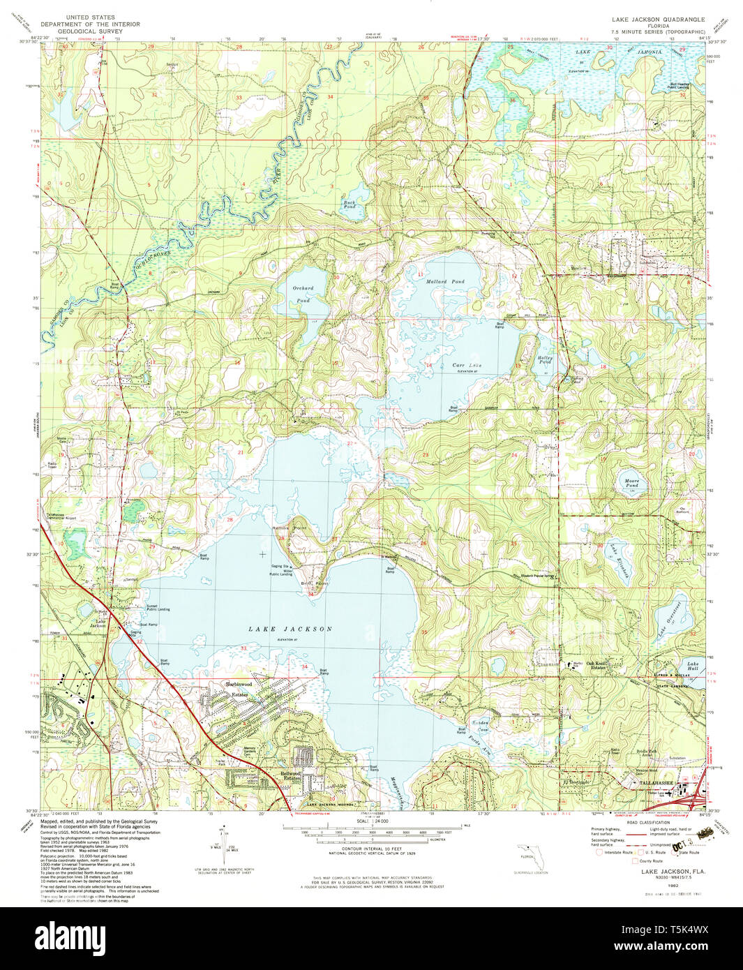Map of lake jackson Cut Out Stock Images & Pictures - Alamy