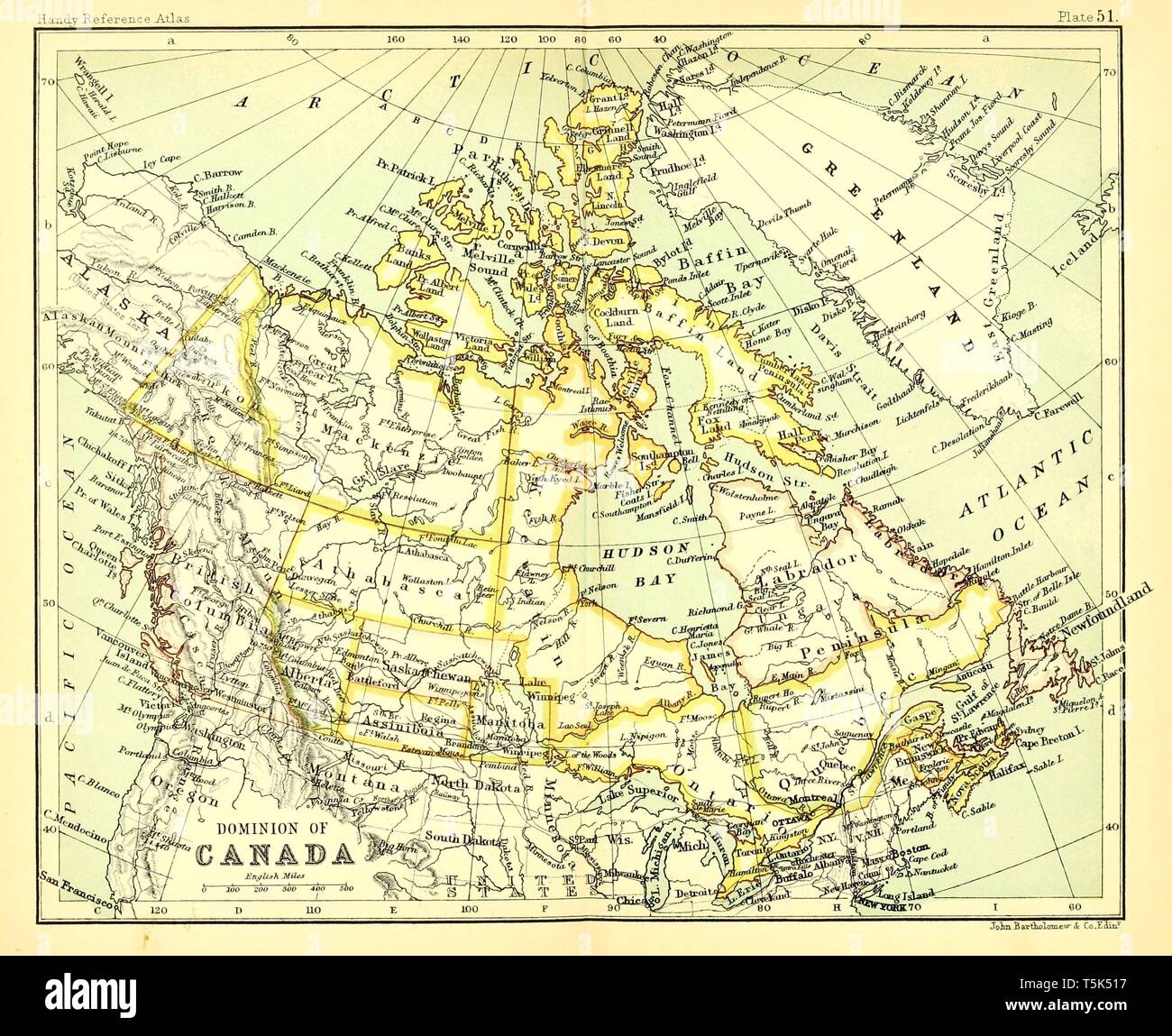 Beautiful vintage hand drawn map illustrations of Canada from old book ...