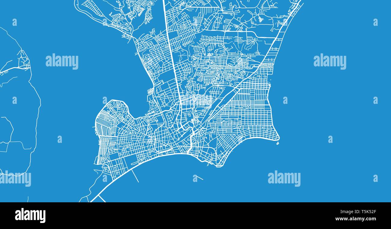 Urban vector city map of Maceio, Brazil Stock Vector Image & Art - Alamy