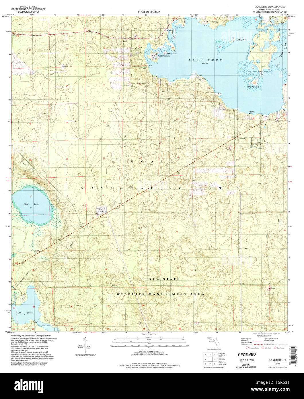 Map of kerr hi-res stock photography and images - Alamy