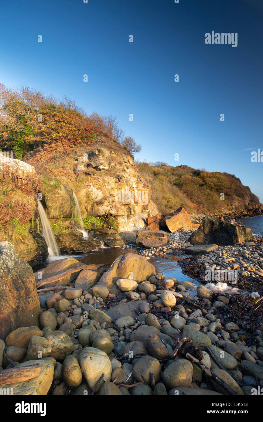 , Waterfall, Hayburn Wyke, North Yorkshire Stock Photo - Alamy