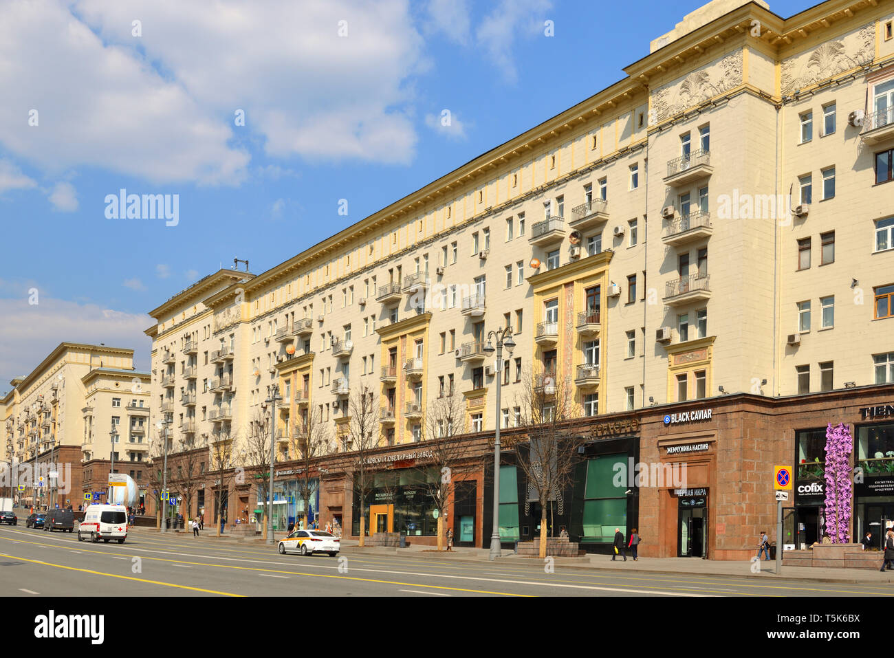 Tverskaya Street, known between 1935 and 1990 as Gorky Street, main ...