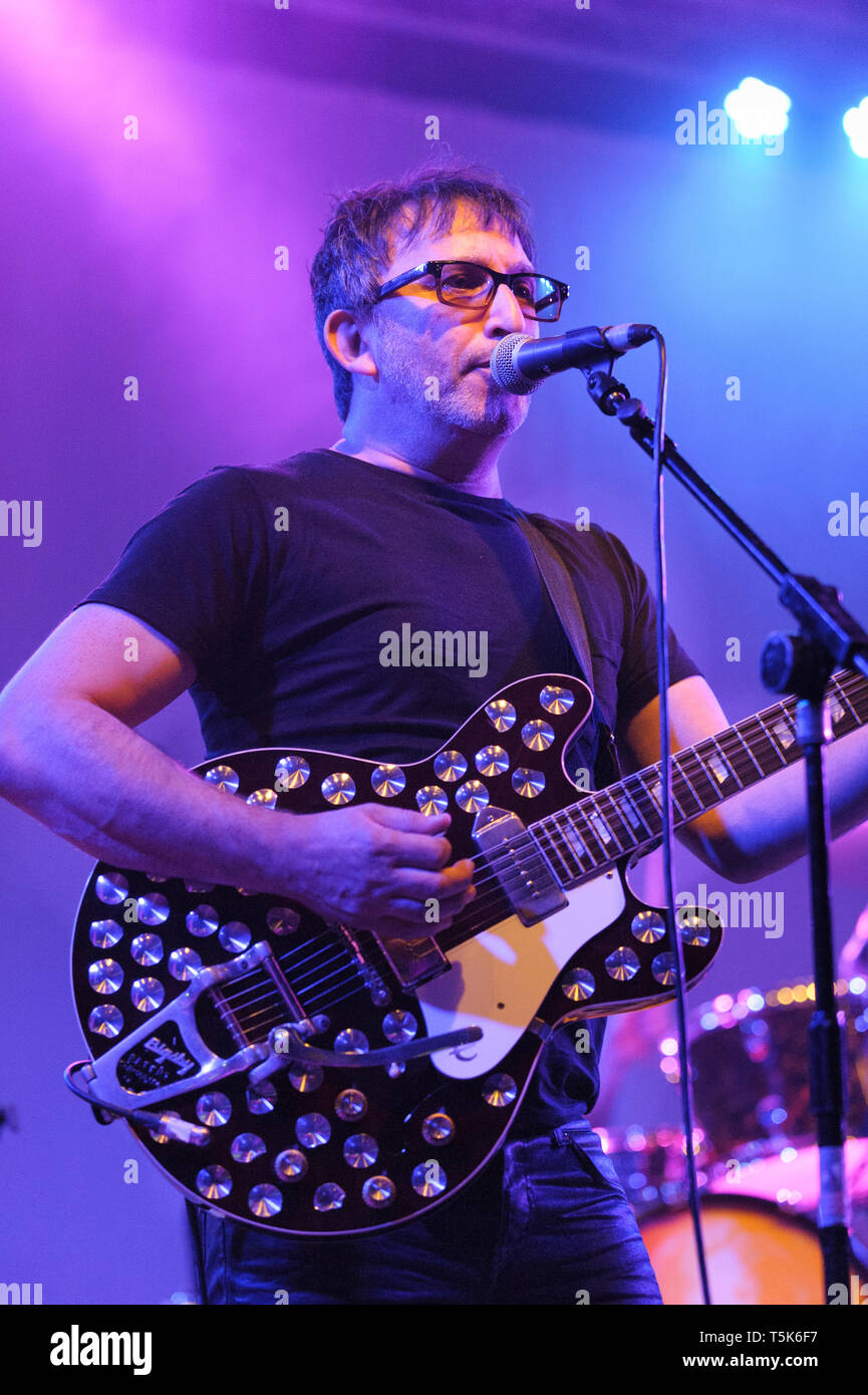 Ian Broudie of The Lightning Seeds performing at the Wickham Festival ...