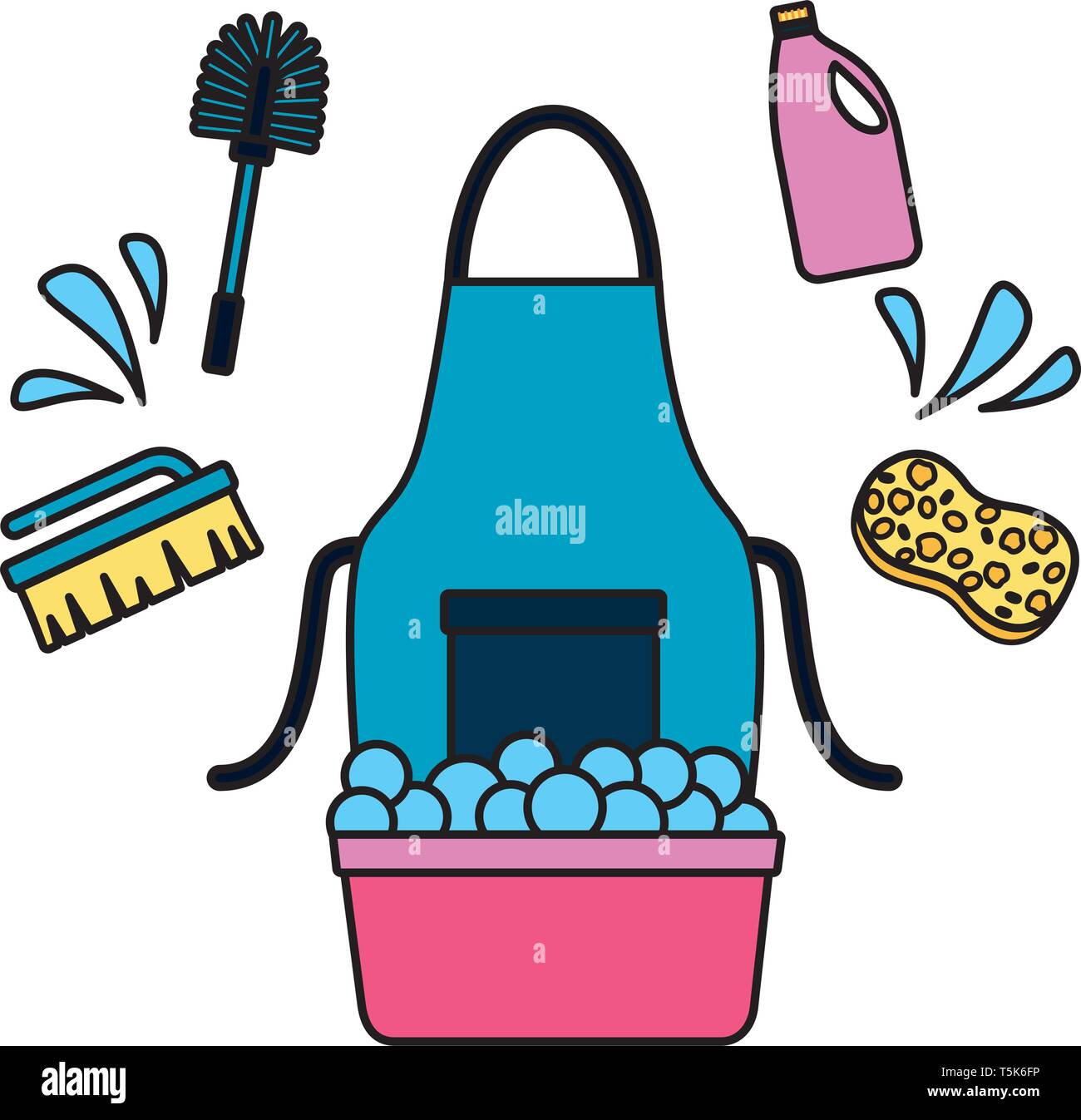 spring cleaning tools Stock Vector Image & Art - Alamy