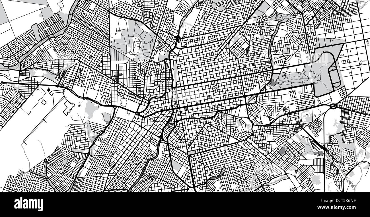 Urban vector city map of Campo Grande, Brazil Stock Vector Image & Art ...