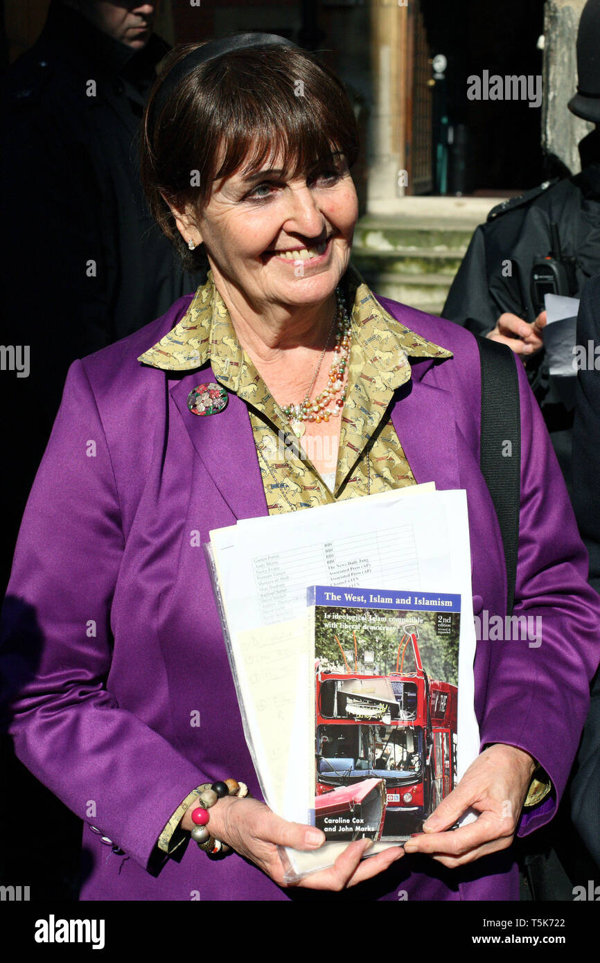 Baroness Caroline Cox in London. 5.3.10 Stock Photo - Alamy