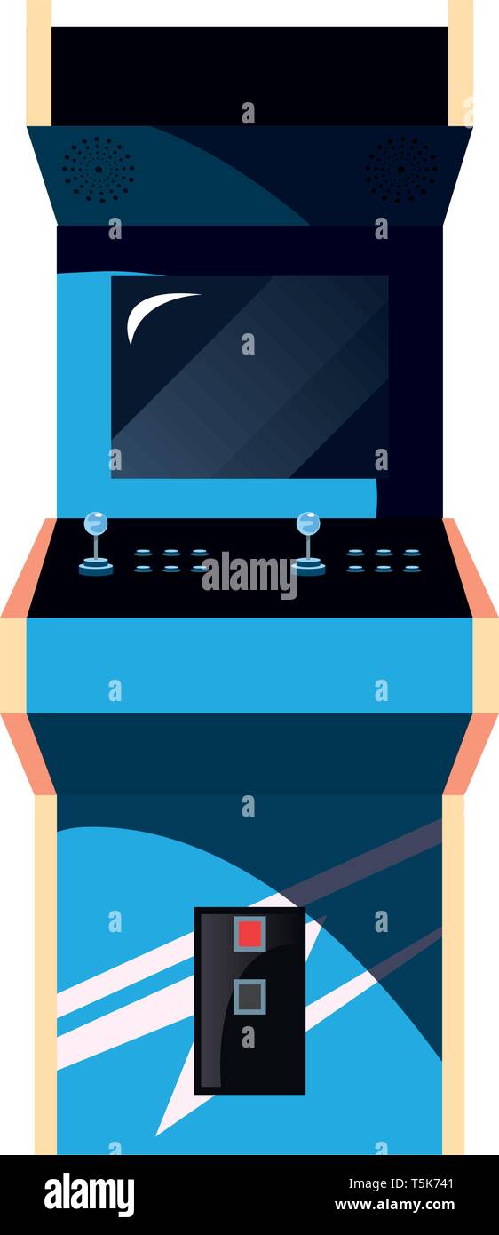 arcade machine video game retro vector illustration design Stock Vector ...