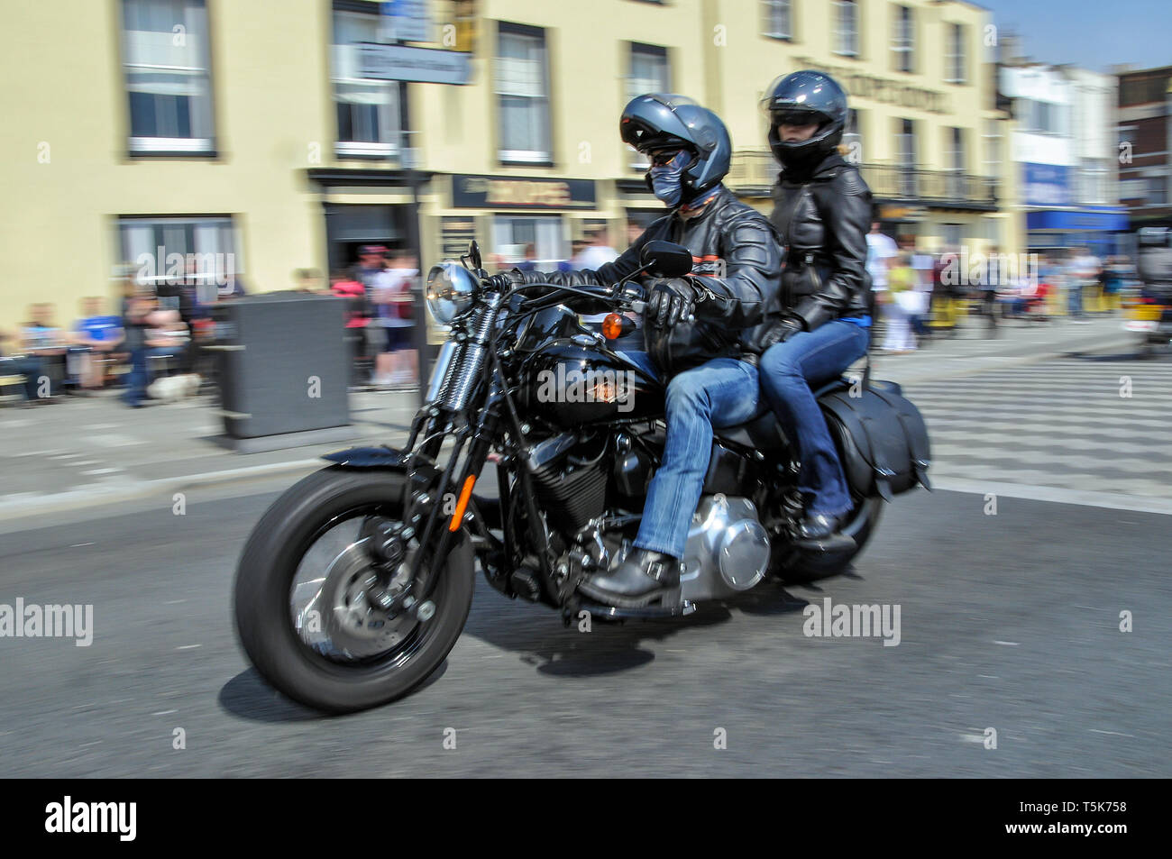 Female pillion hi-res stock photography and images - Alamy