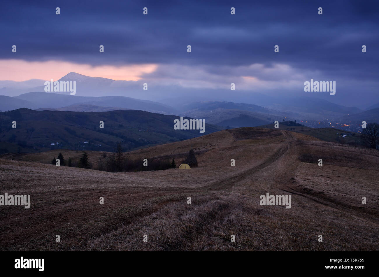 Scary view scary road hi-res stock photography and images - Alamy