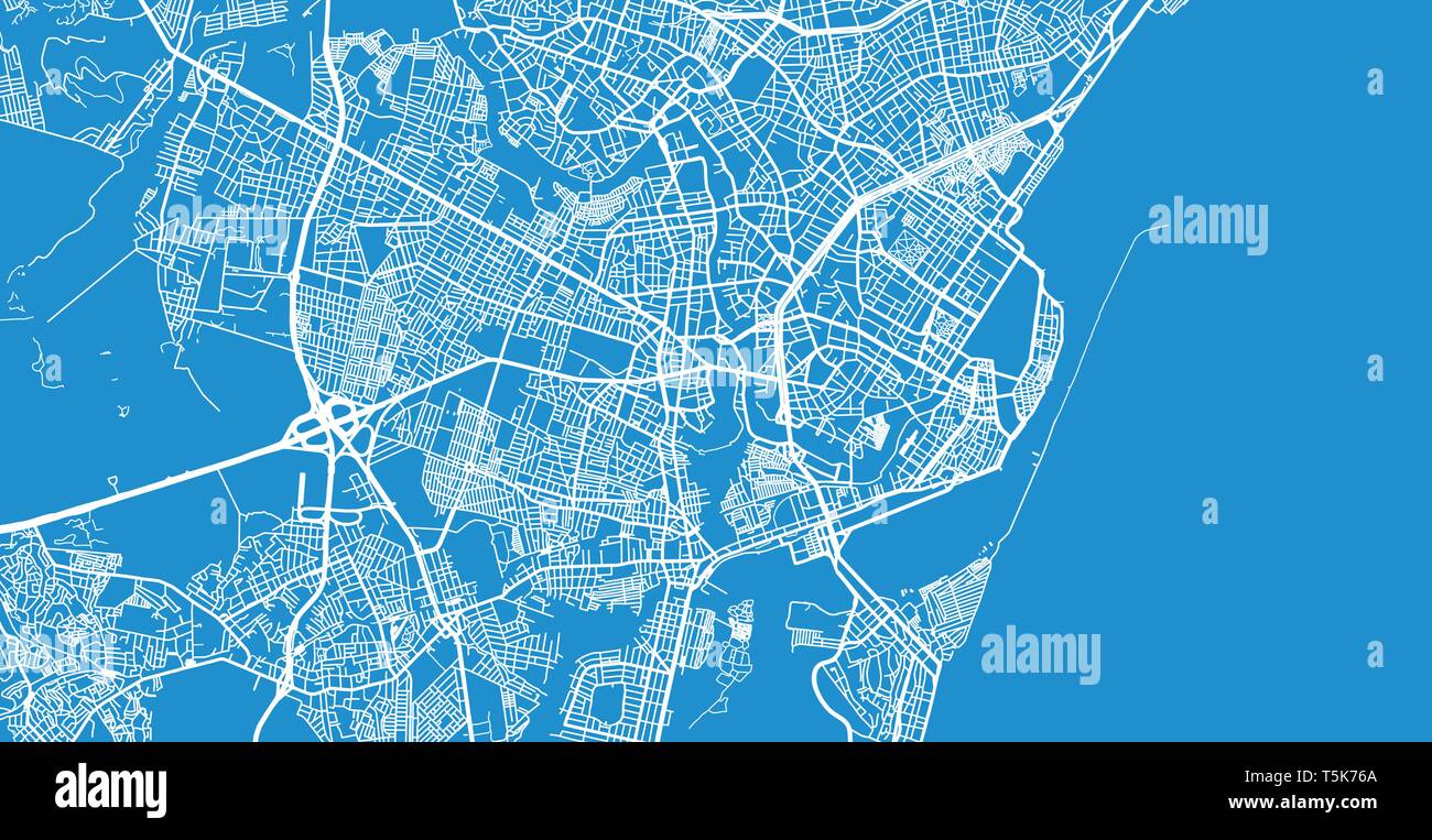 Urban vector city map of Recife, Brazil Stock Vector Image & Art - Alamy