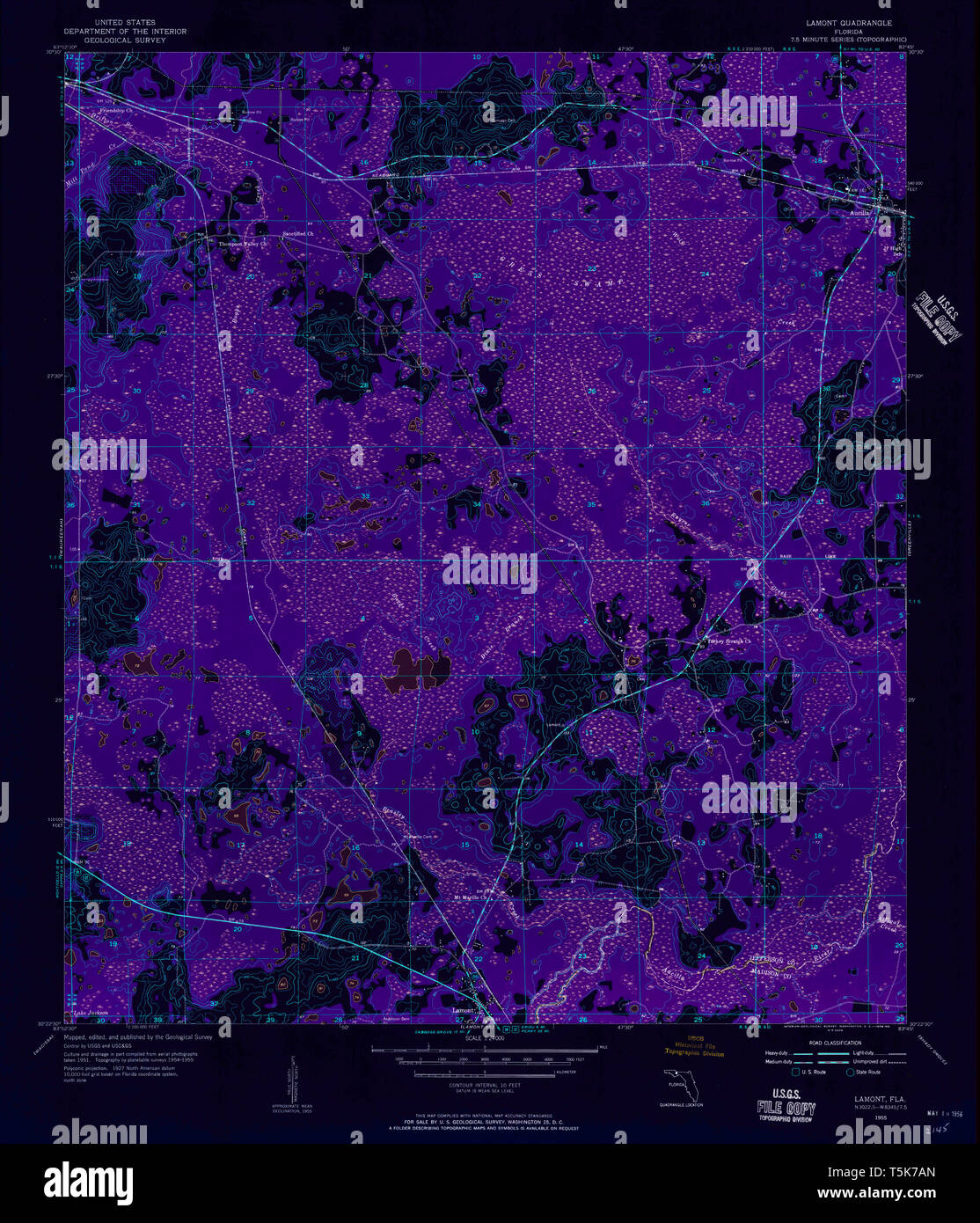 Lamont florida map hi-res stock photography and images - Alamy