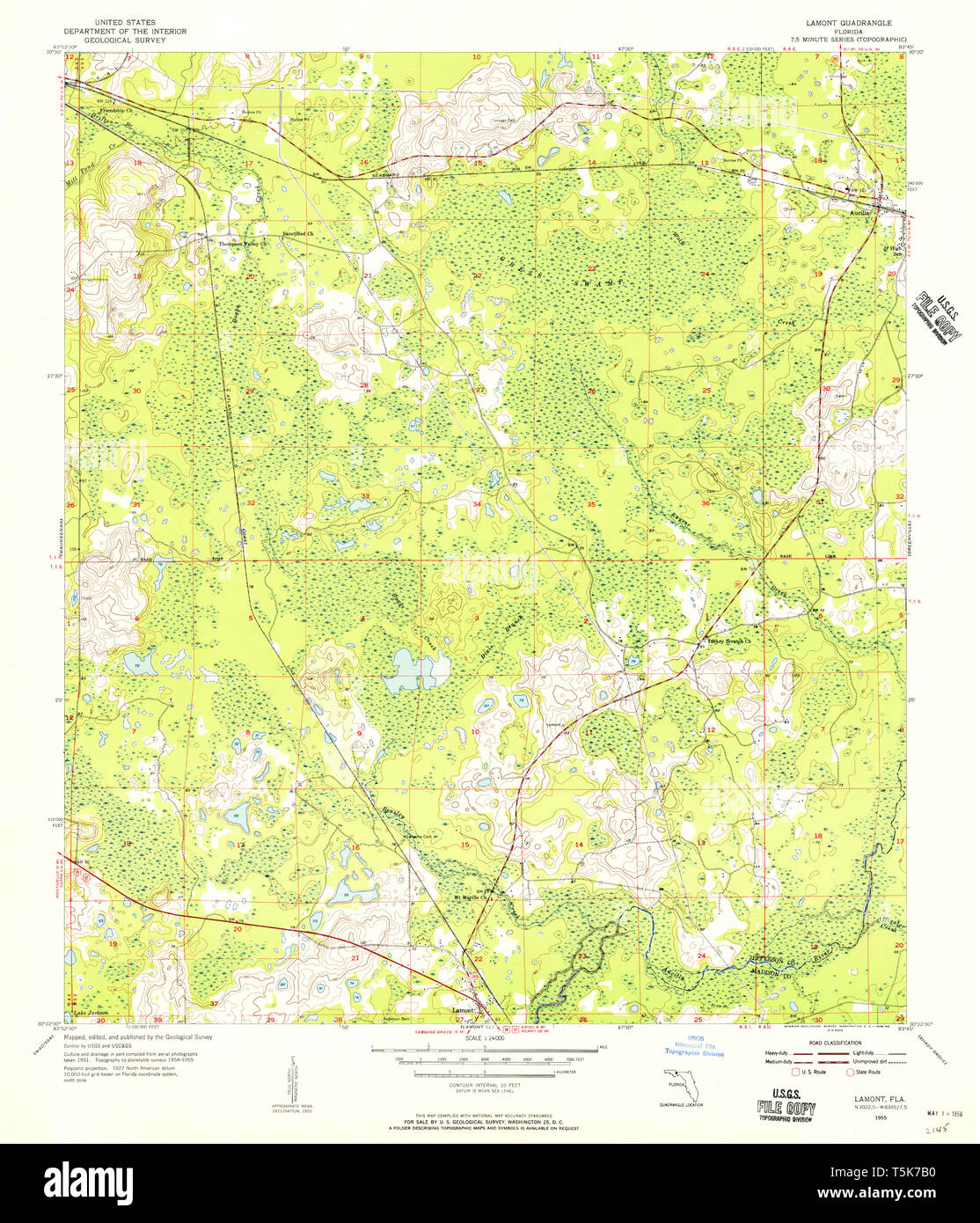 Lamont florida map hi-res stock photography and images - Alamy