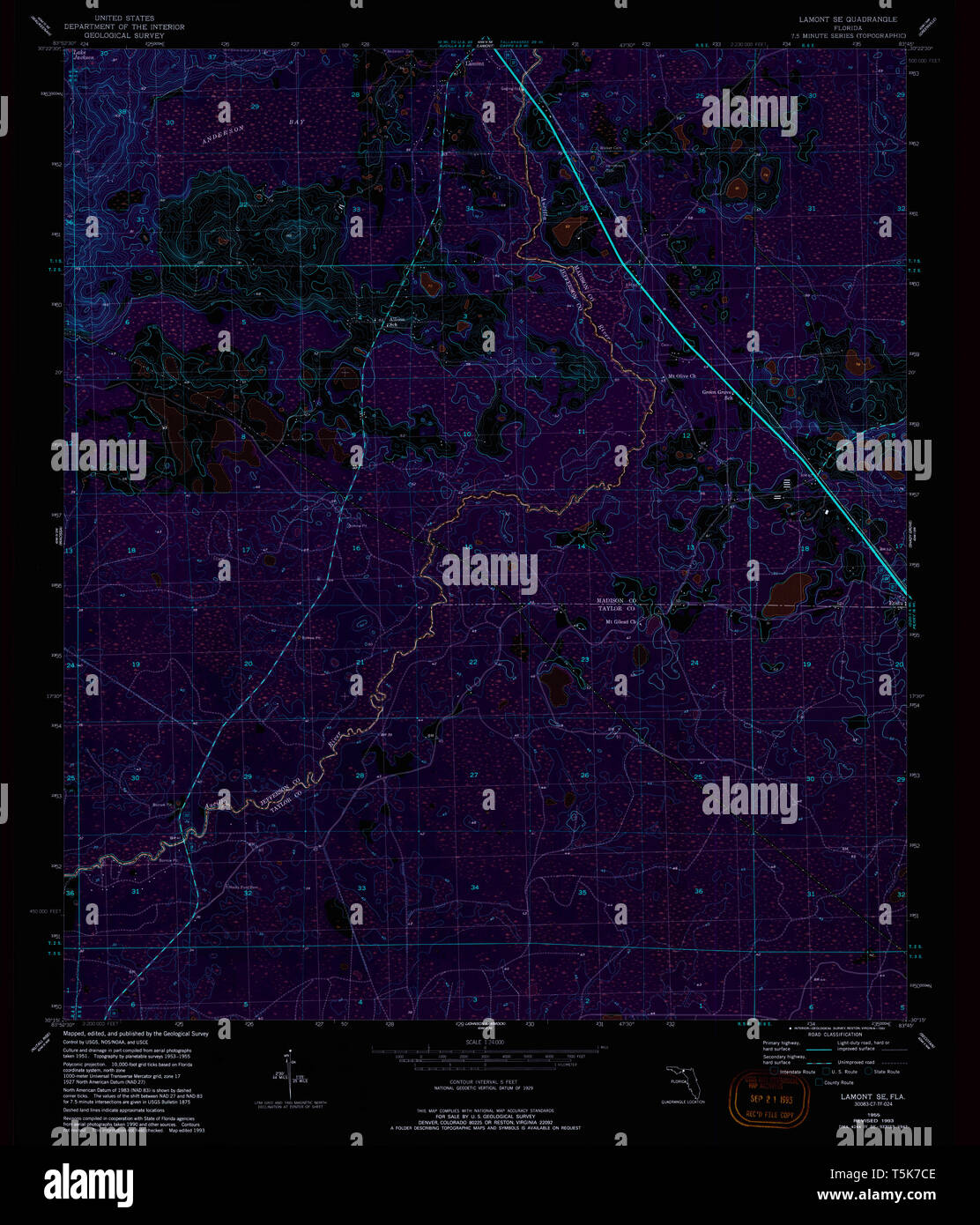 Lamont florida map hi-res stock photography and images - Alamy