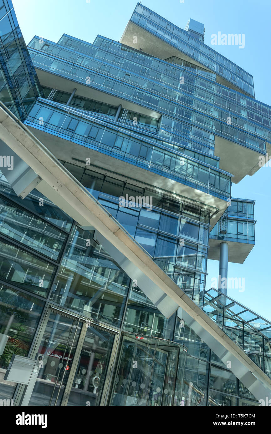 HANNOVER GERMANY - April 04 2019: Modern skyscraper Nord Landesbank in ...