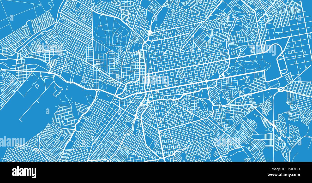 Urban vector city map of Campo Grande, Brazil Stock Vector Image & Art ...