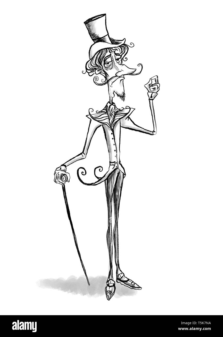 Vintage Gentleman Drawing