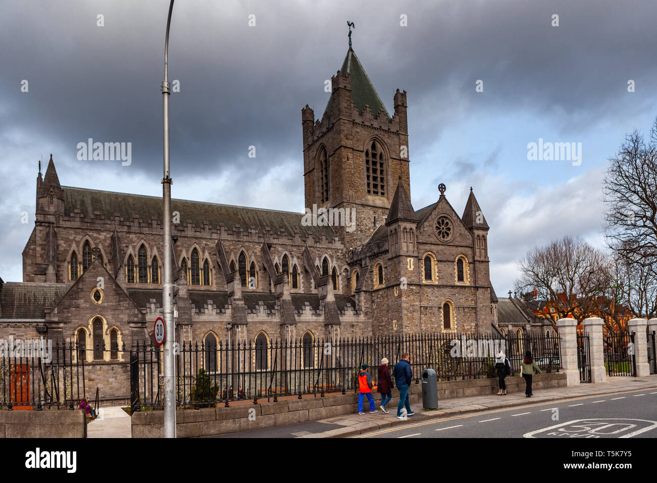 Dublin, Ireland – March 2019. Cathedral Church of the Holy Trinity ...