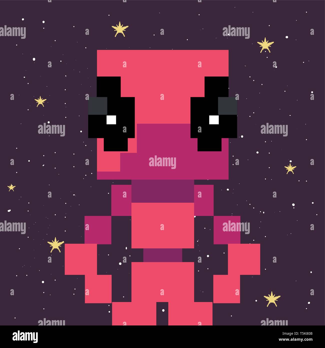 invaders character video game retro vector illustration Stock Vector ...