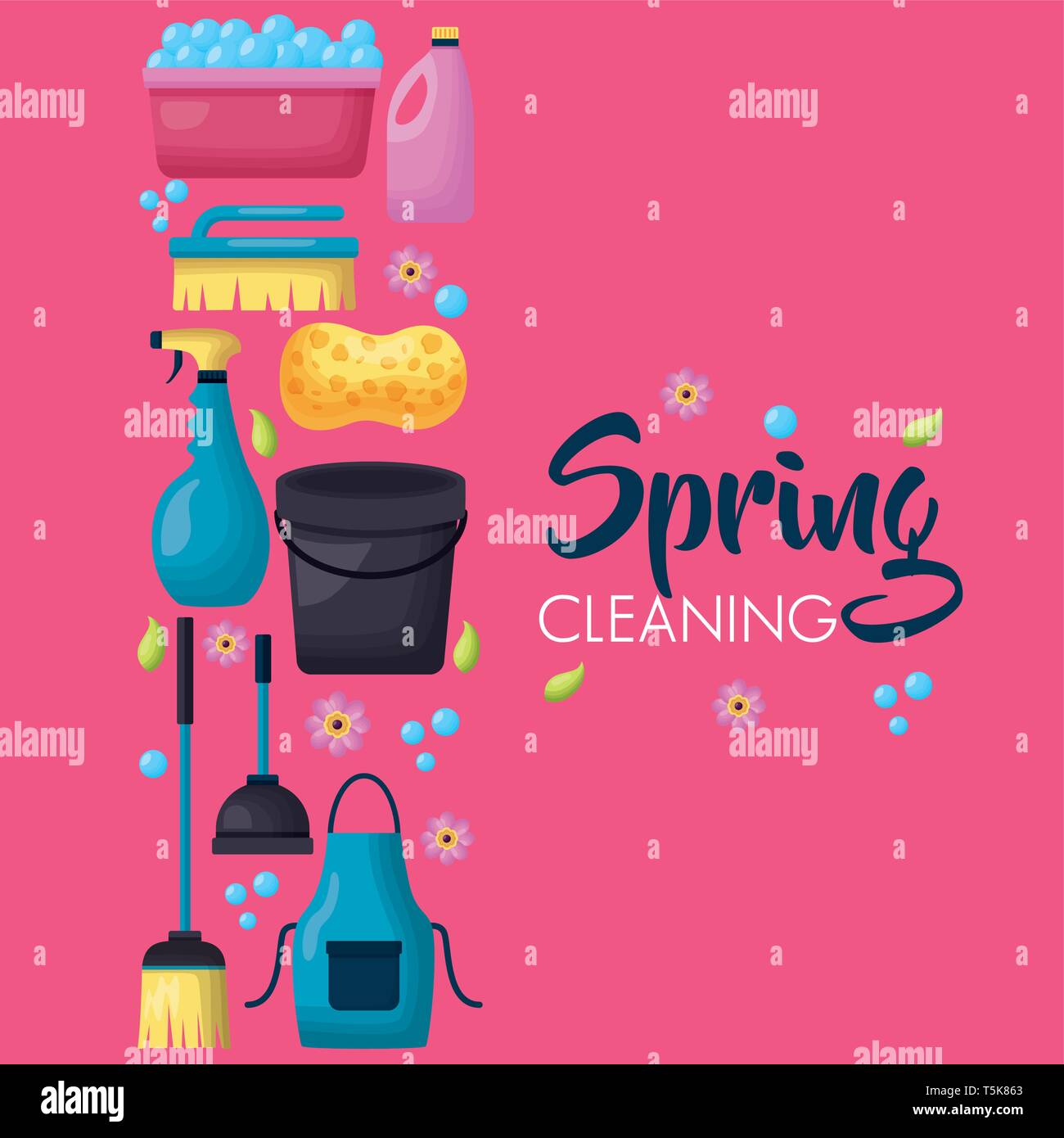 spring cleaning tools Stock Vector Image & Art - Alamy