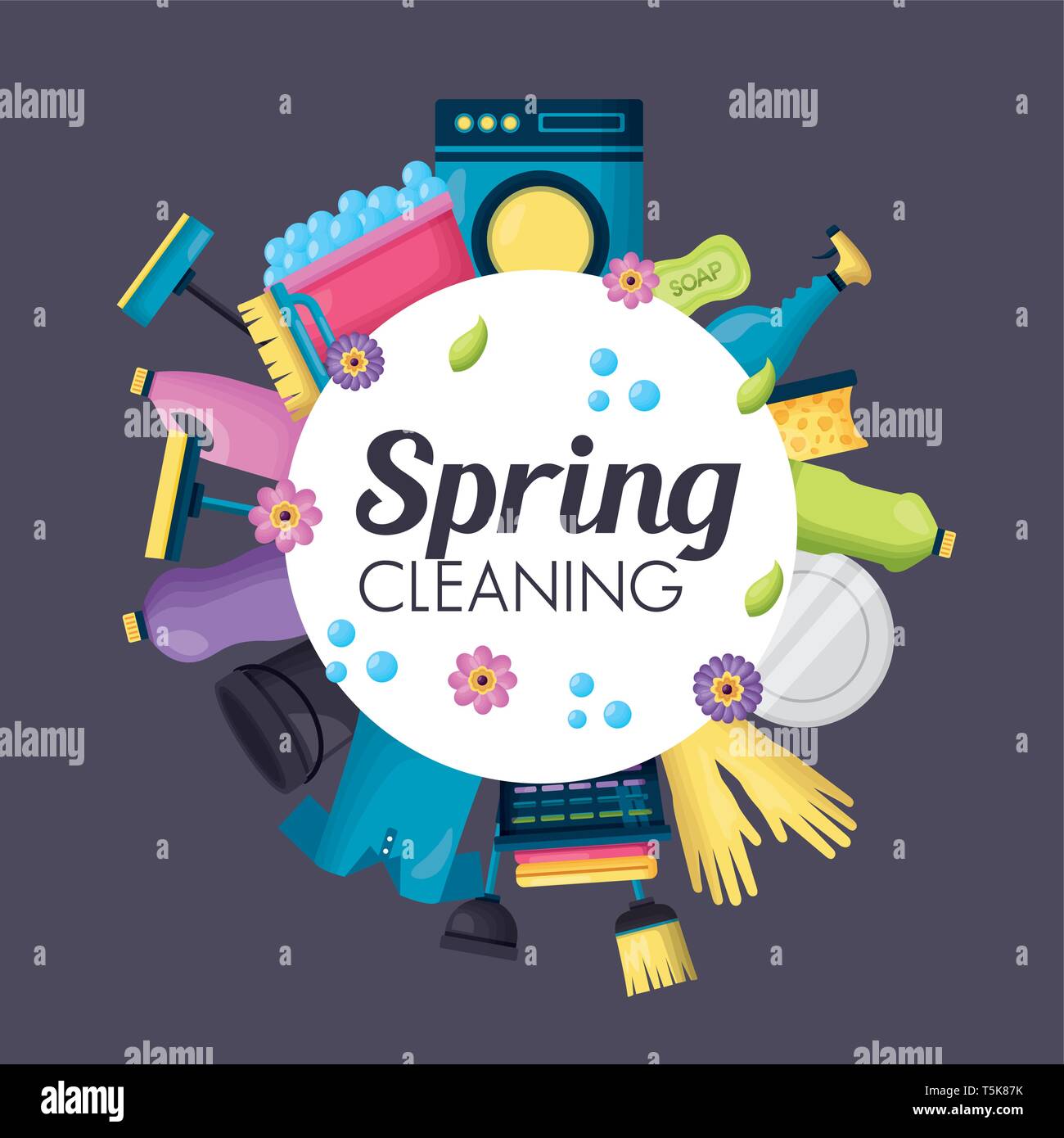 spring cleaning tools Stock Vector Image & Art - Alamy