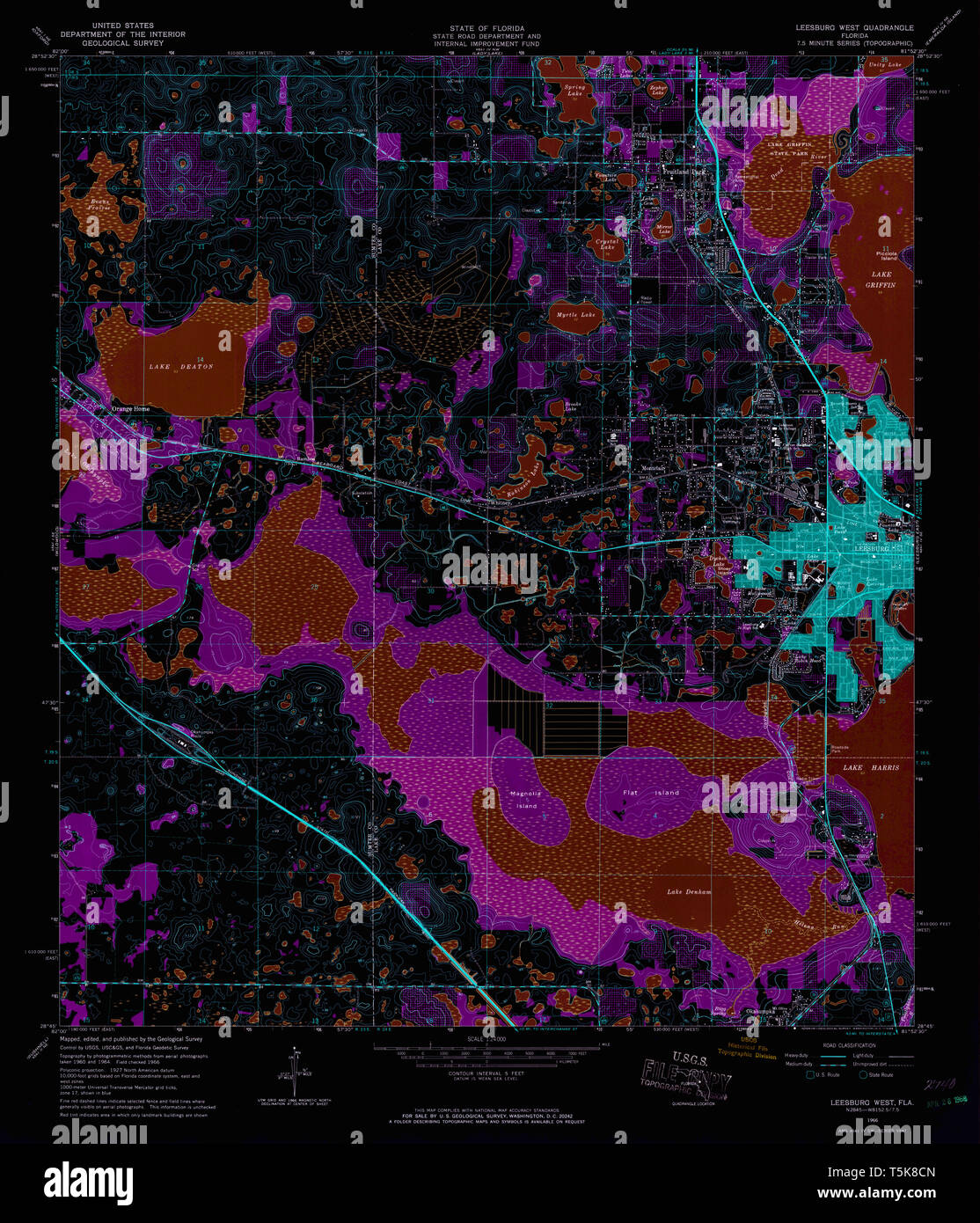 Map of leesburg hi-res stock photography and images - Alamy
