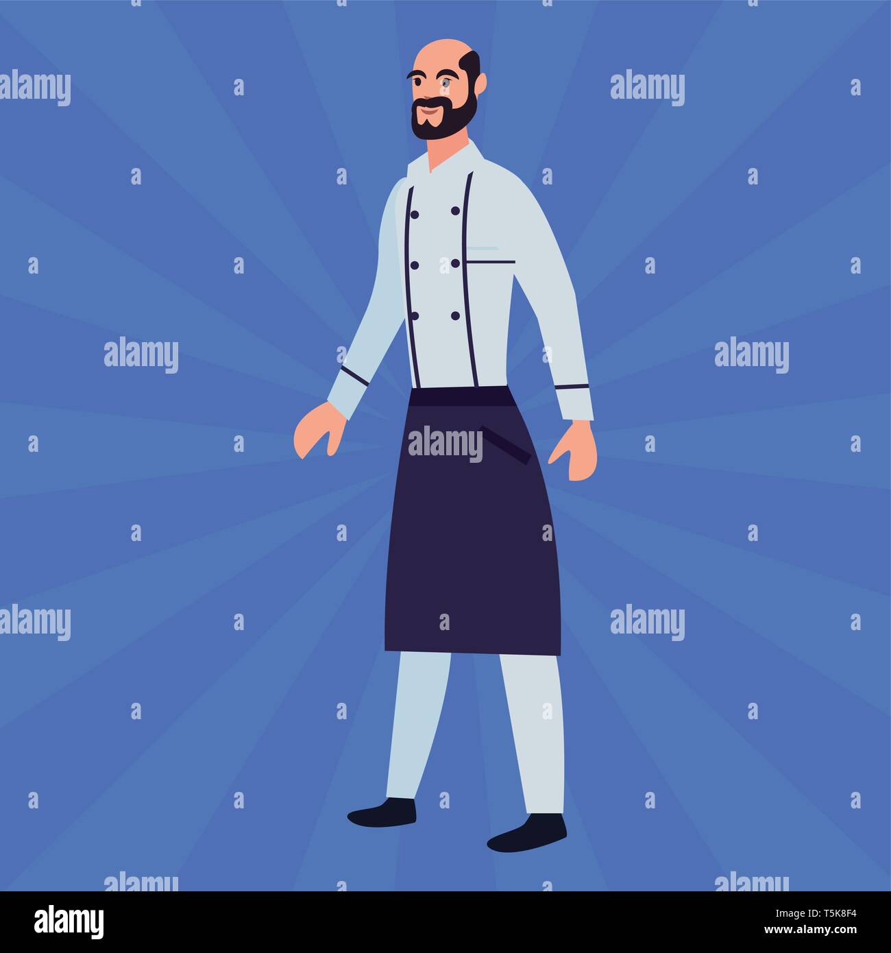 chef man profession labour day vector illustration design Stock Vector ...