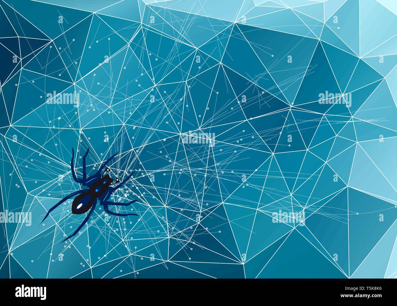 Drop on a spiderweb Stock Vector Images - Alamy