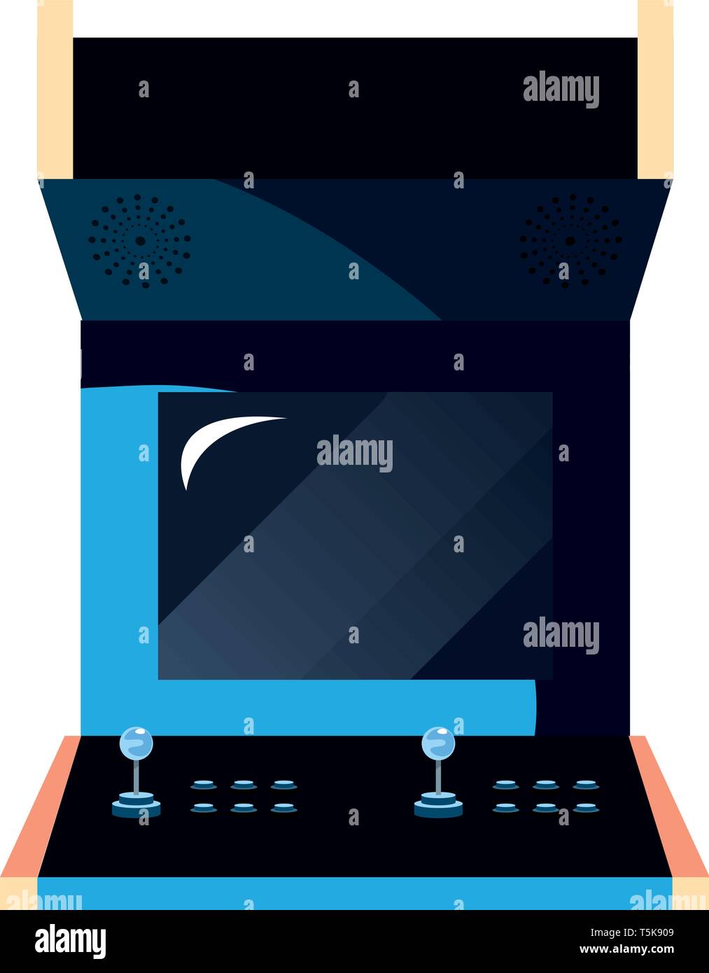 arcade machine video game retro vector illustration design Stock Vector ...