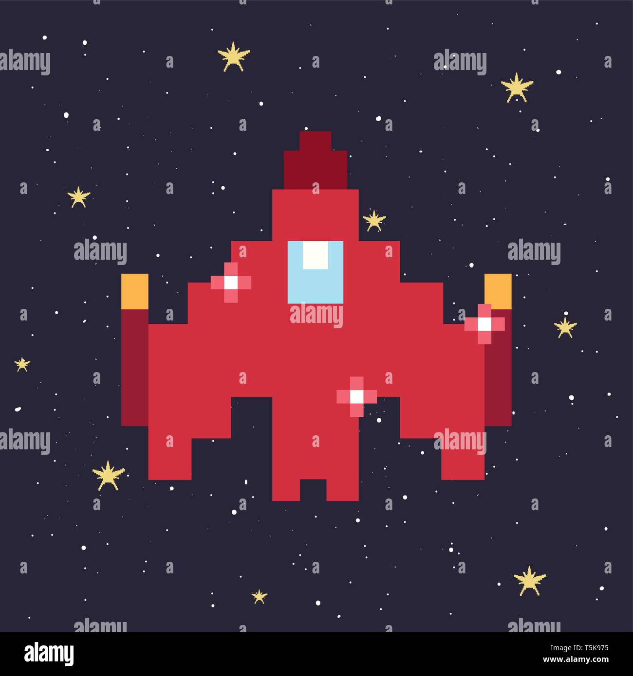 Retro Spaceship Game