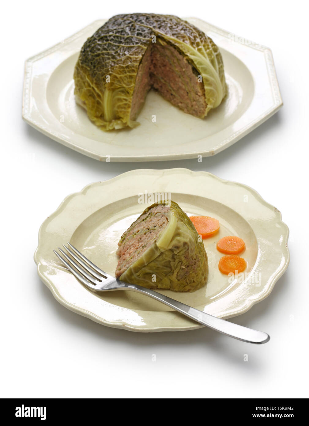 chou farci, stuffed cabbage, traditional french cuisine Stock Photo - Alamy