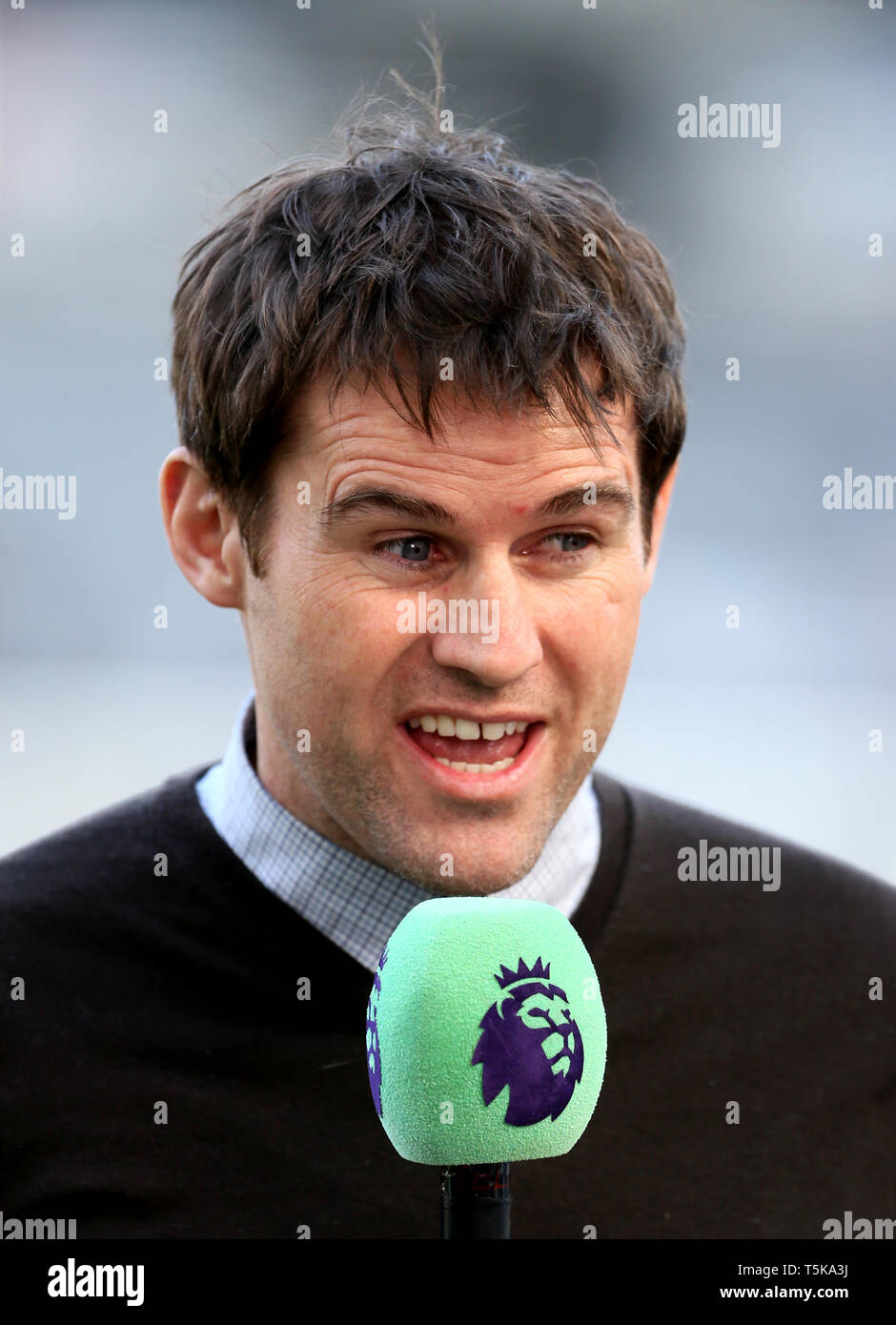 Football pundit Kevin Kilbane prior to the Premier League match at St ...