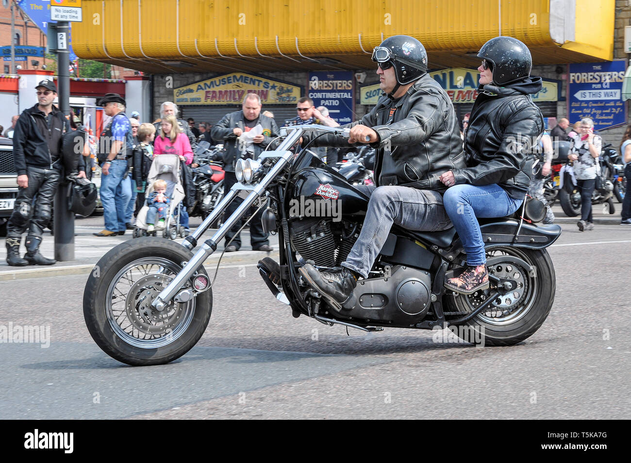 Riding harley davidson hi-res stock photography and images - Alamy