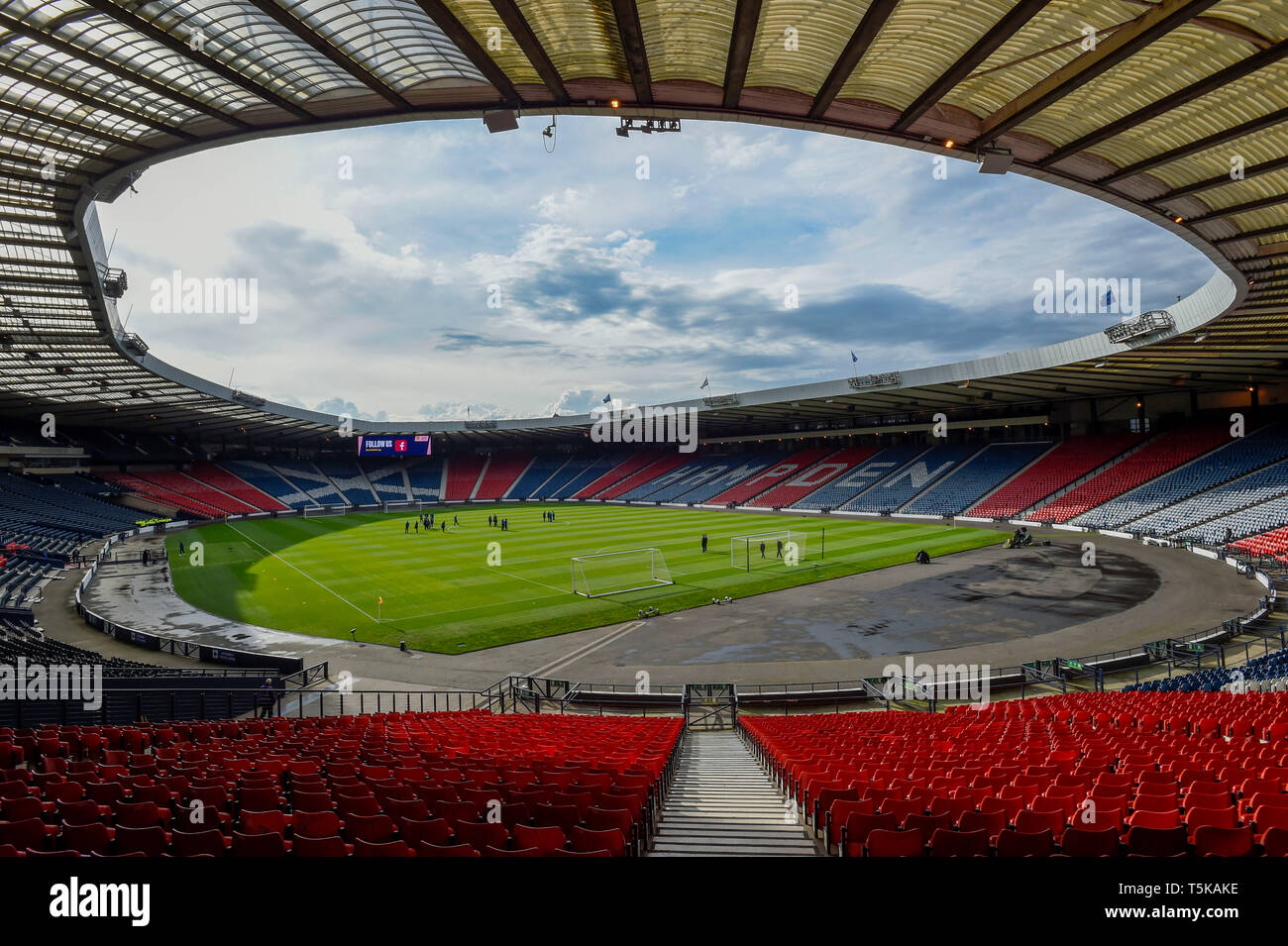 General view of Hampden Park stadium before the Scottish FA Youth Cup ...