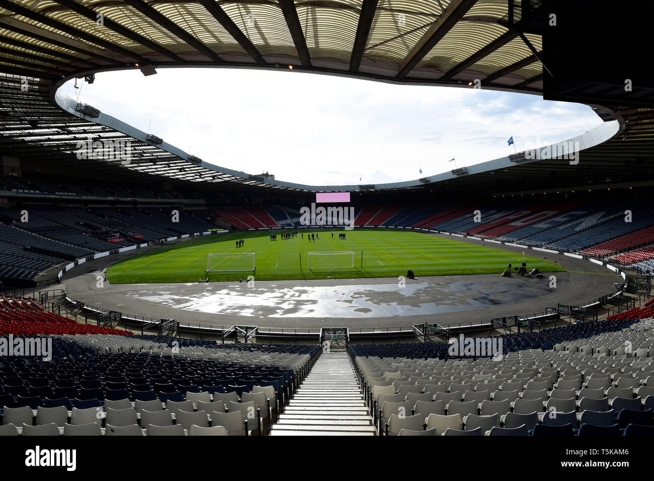 General view of Hampden Park stadium before the Scottish FA Youth Cup ...